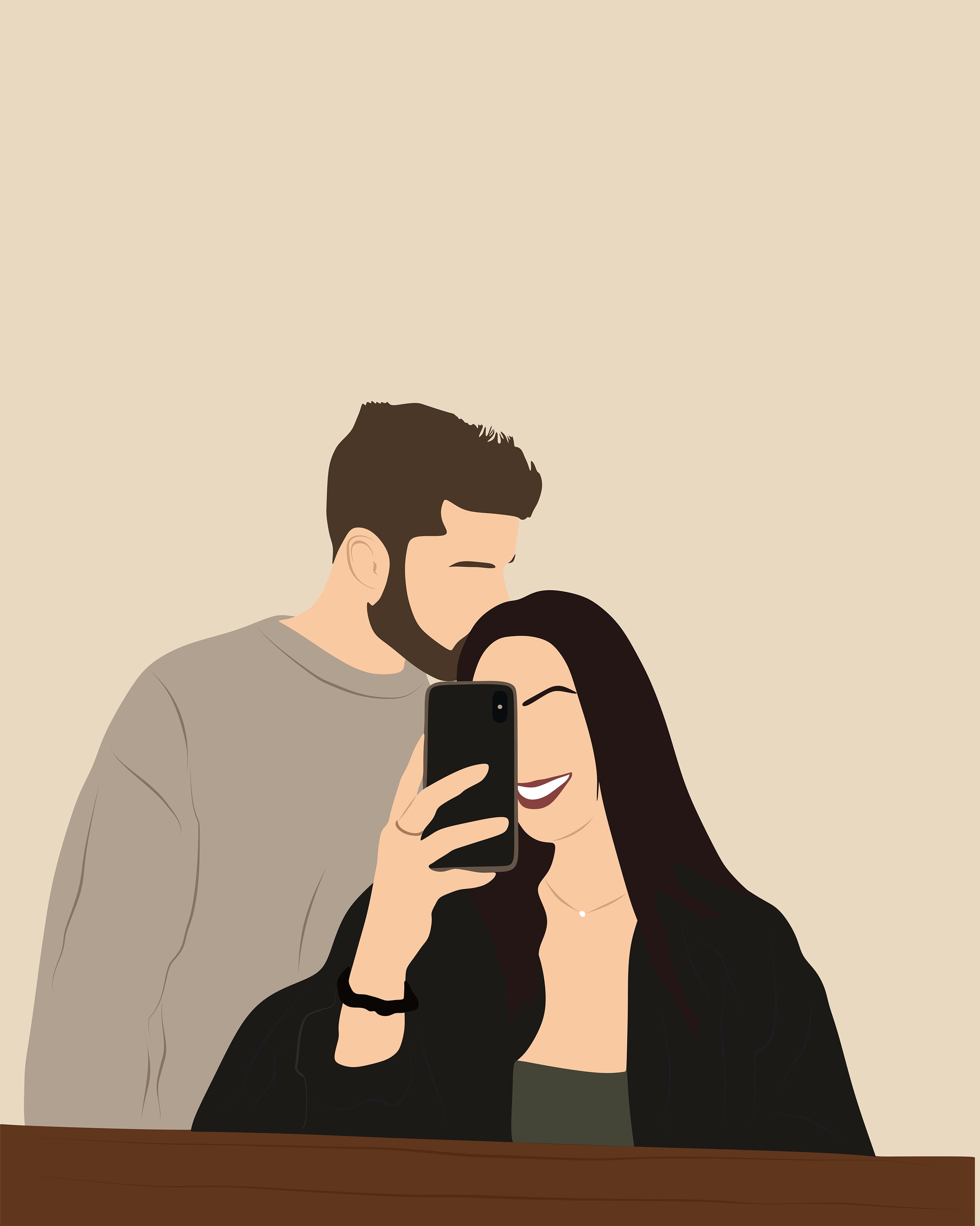 Faceless Digital Art Printable Art Profile Picture Personalized Gift ...