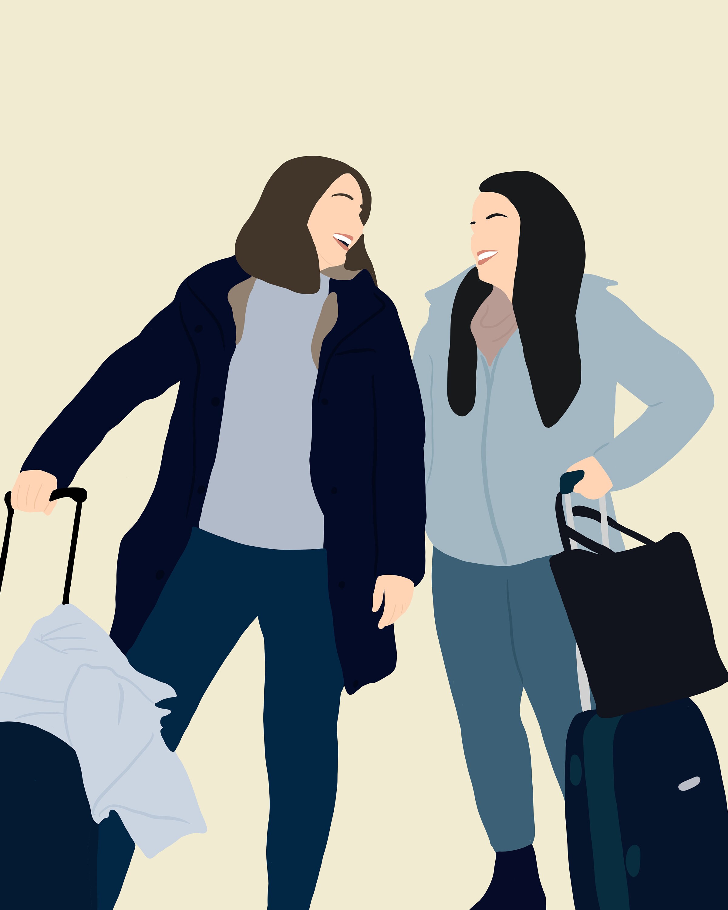 Custom Minimalist Digital Portrait Faceless Illustration ASAP ...