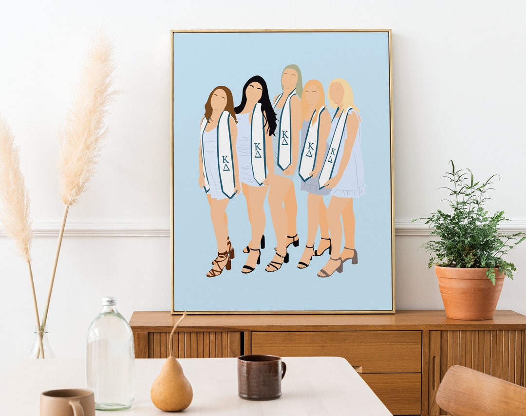 Custom Faceless Portrait, Personalized Profile Print, Drawing Gift for ...