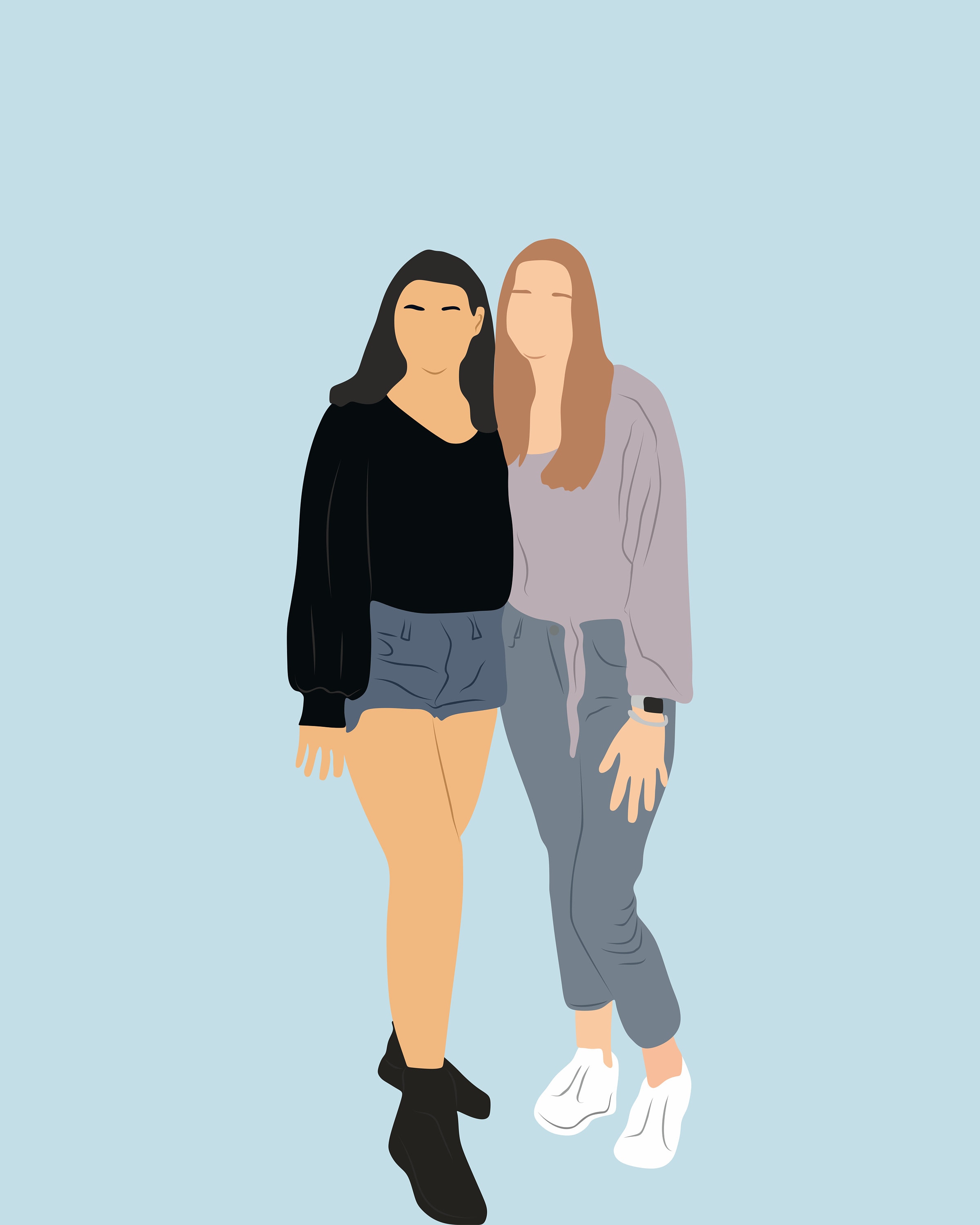 Faceless Digital Art Printable Art Profile Picture | Etsy