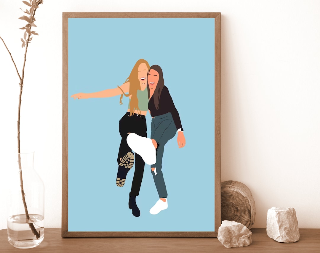 Faceless Portrait Print, Faceless Digital Portrait, Custom Faceless ...