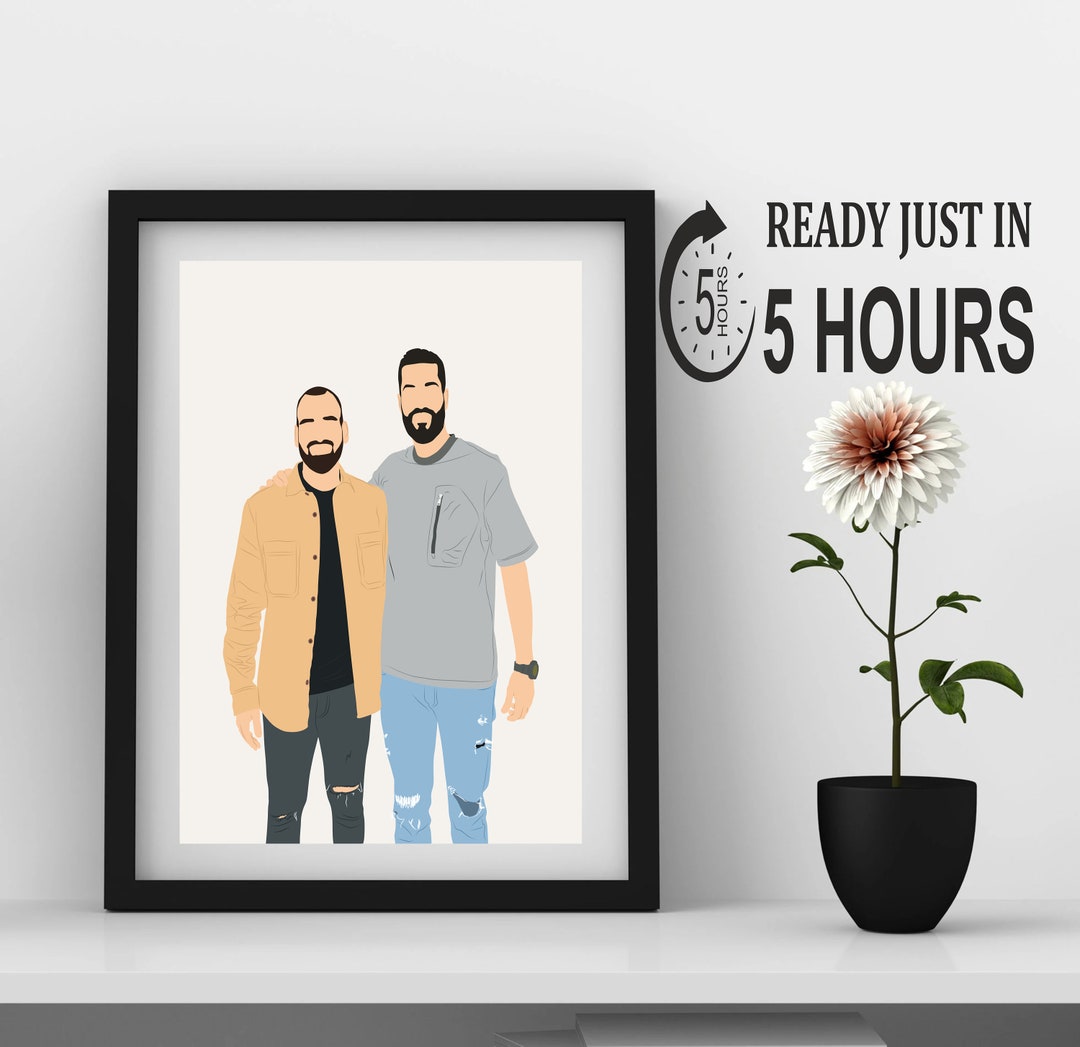 Faceless Digital Art Printable Art Profile Picture Personalized Gift ...