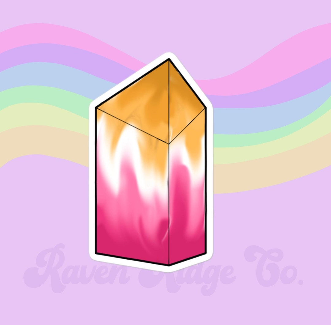 Lesbian Pride Crystal Sticker LGBTQ Decal - Etsy