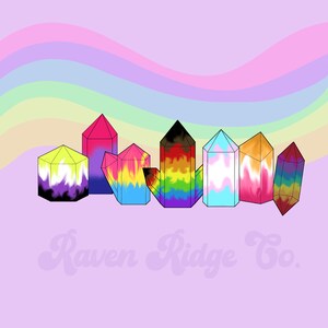 Lesbian Pride Crystal Sticker LGBTQ Decal - Etsy
