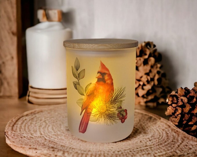 Gorham Cardinal Bird Votive Candle Holders Full Lead Crystal Glass Made ...