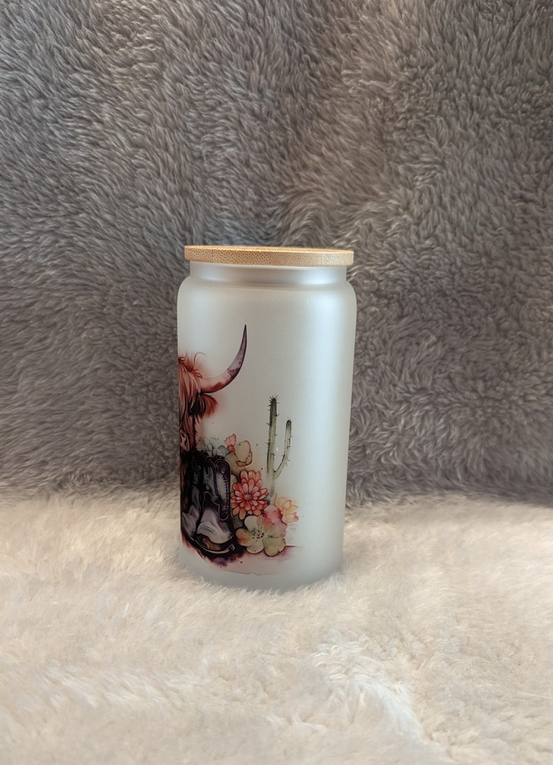 Hyland Cow Glass Cow Cup Hyland Calf Glass Cow Gifts Glass - Etsy