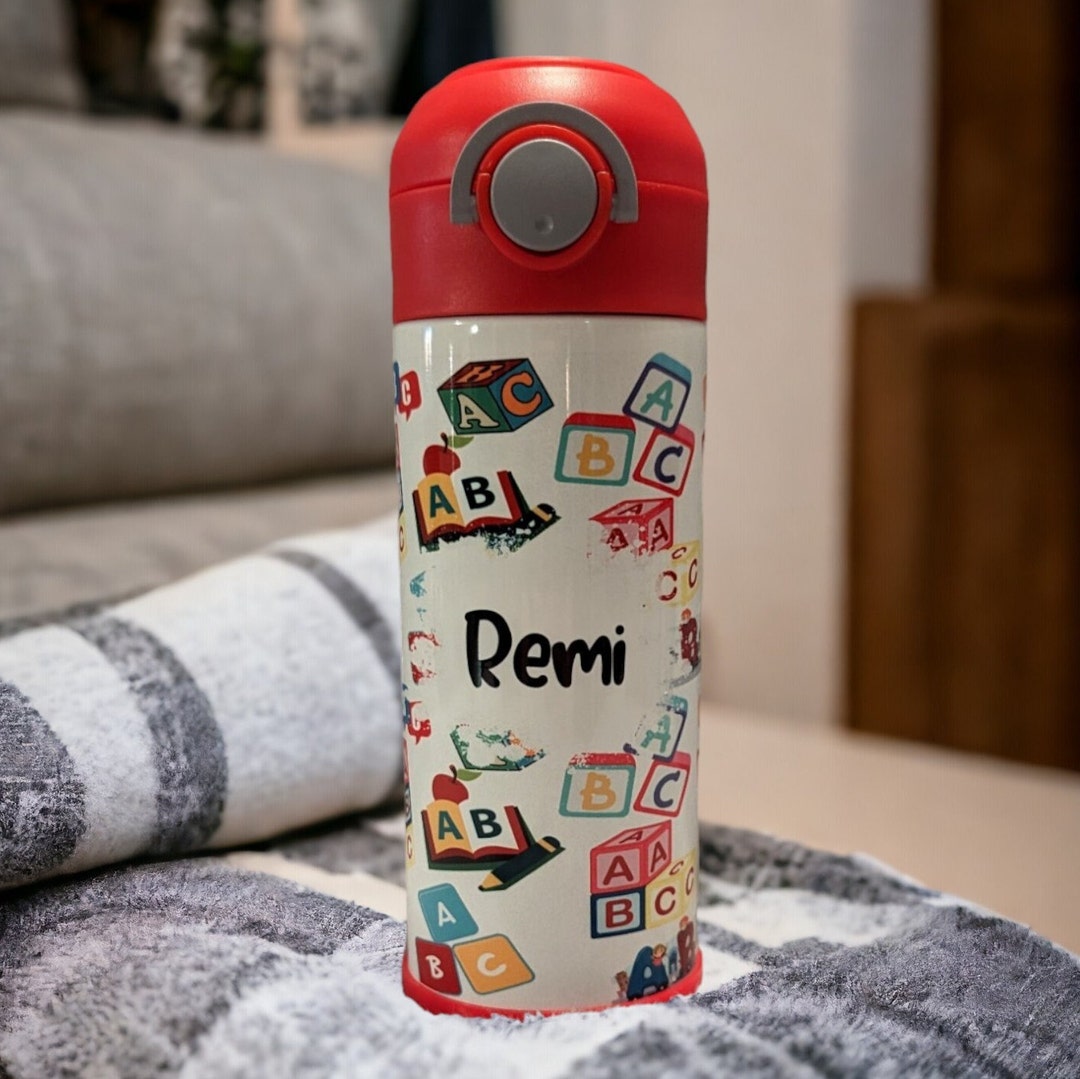 Kids Alphabet Water Bottle, Alphabet Cup Can Be Personalized, Kids ...