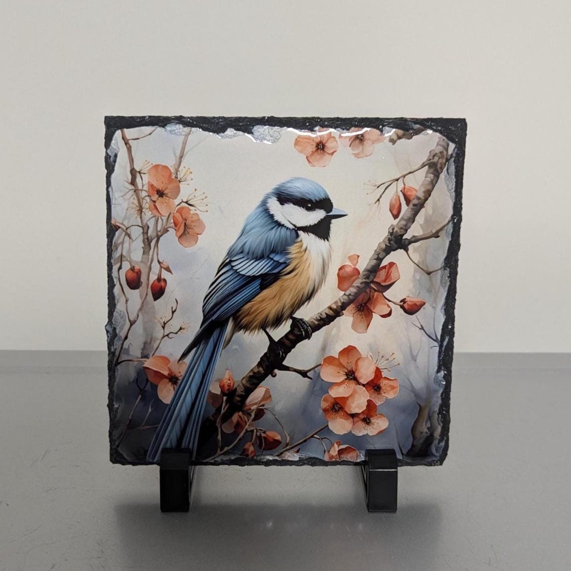 Slate Bluebird Picture With Display Legs Included, Blue Bird Picture ...