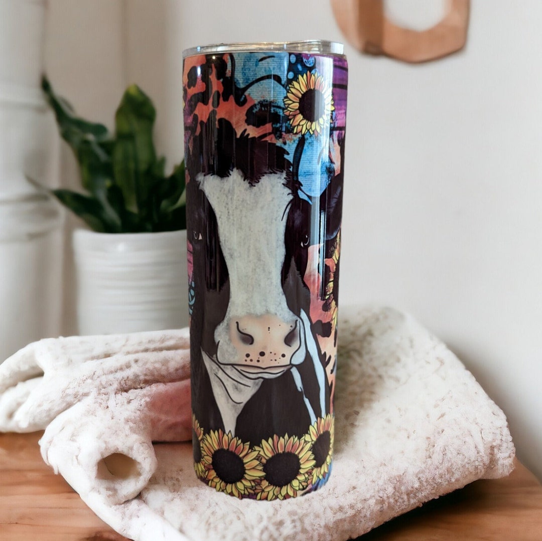 Cow Tumbler Can Be Personalized, Cow Cup, Holstein Cow Cup, Cow Lovers ...
