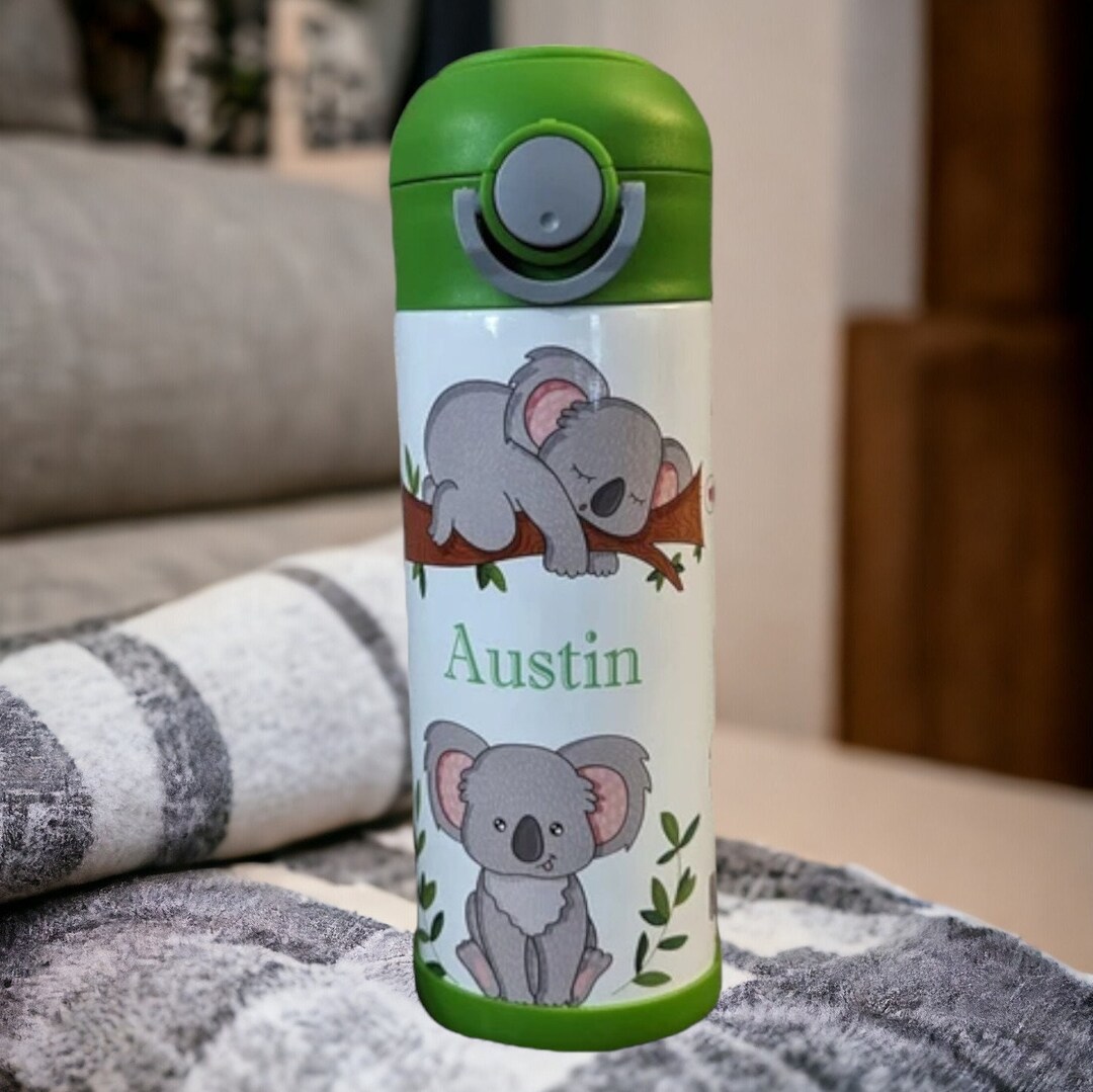 Kids Koala Bear Cup, Kids Water Bottle, Personalized Koala Bear Cup ...