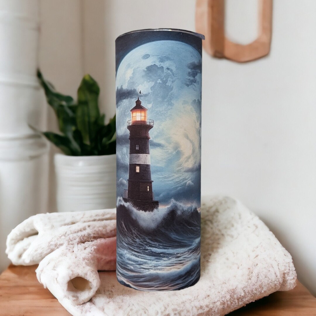 Lighthouse Tumbler Can Be Personalized, Lighthouse Cup With Name ...