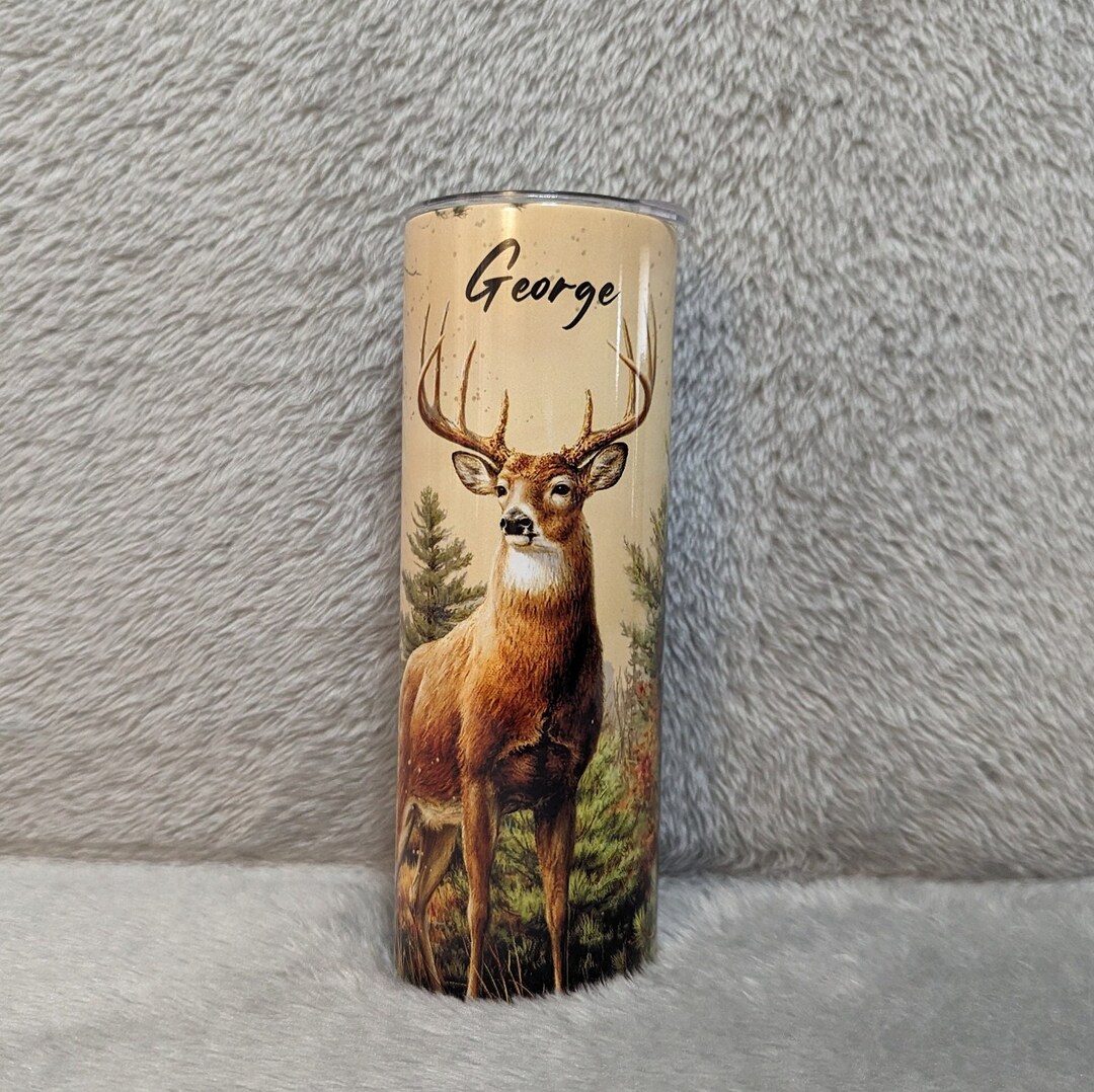 Buck Tumbler, Personalized Deer Tumbler, Deer Cup With Name, Gift for ...