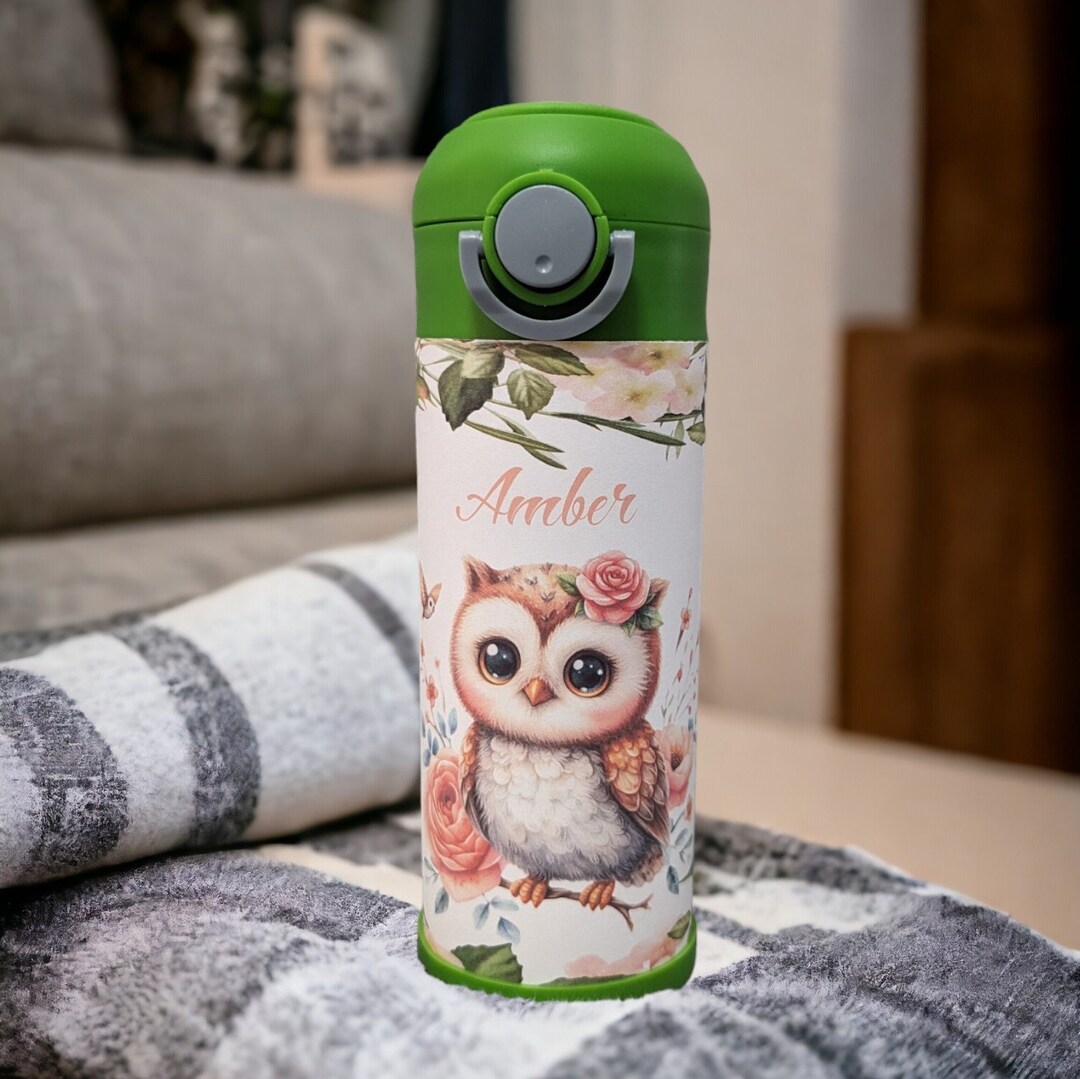 Adorable Kids Owl Water Bottle Ideal for School, Home, or On-the-go Use ...