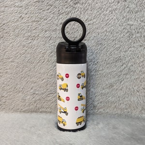 Kids Construction Water Bottle, Construction Tumbler, Kids Construction ...