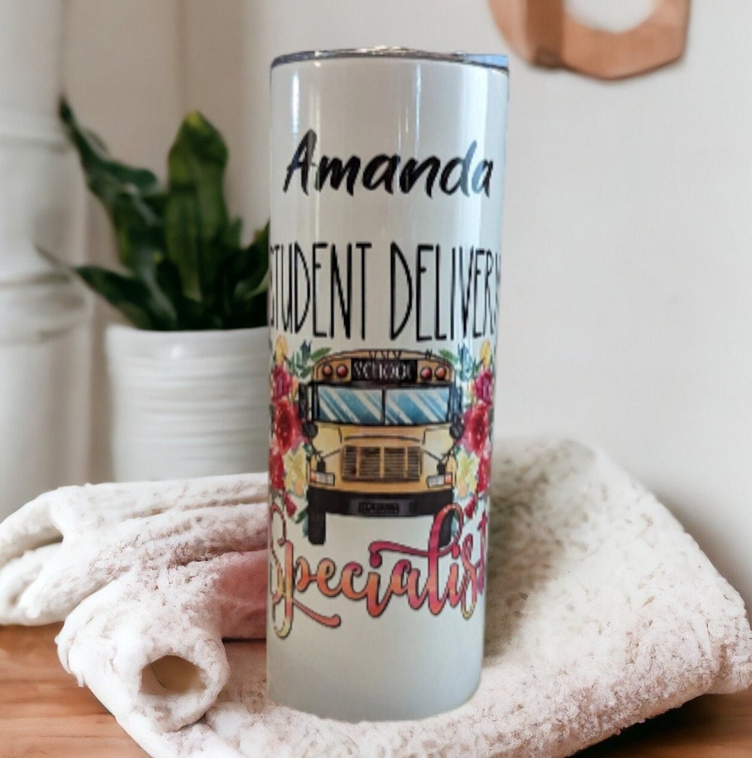 Bus Driver Tumbler, Bus Driver Cup, Bus Driver Gift, School Bus Driver ...