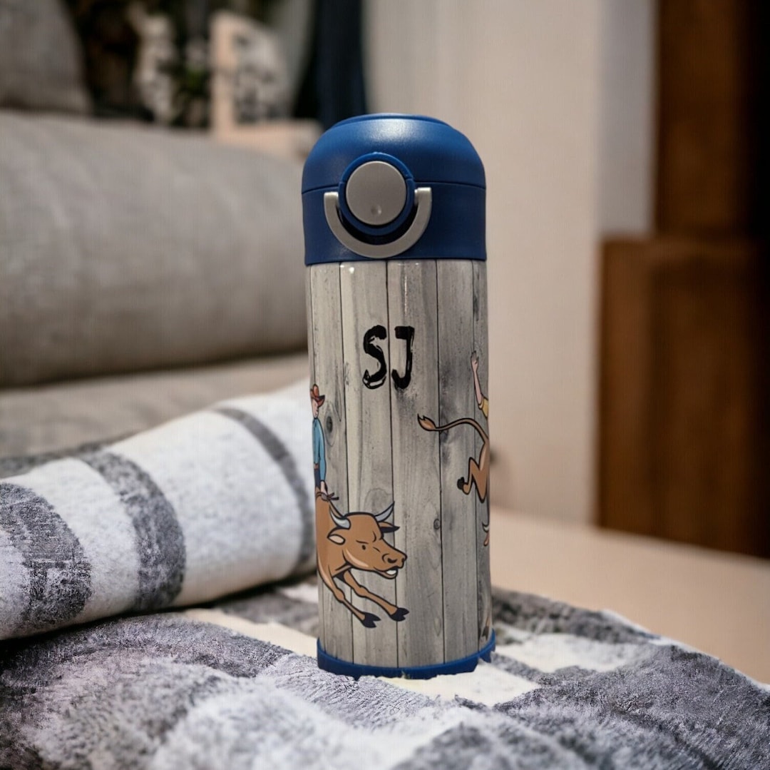 Bull Riding Cup, Rodeo Cup, Kids Water Bottle, Kids Bull Riding Cup ...