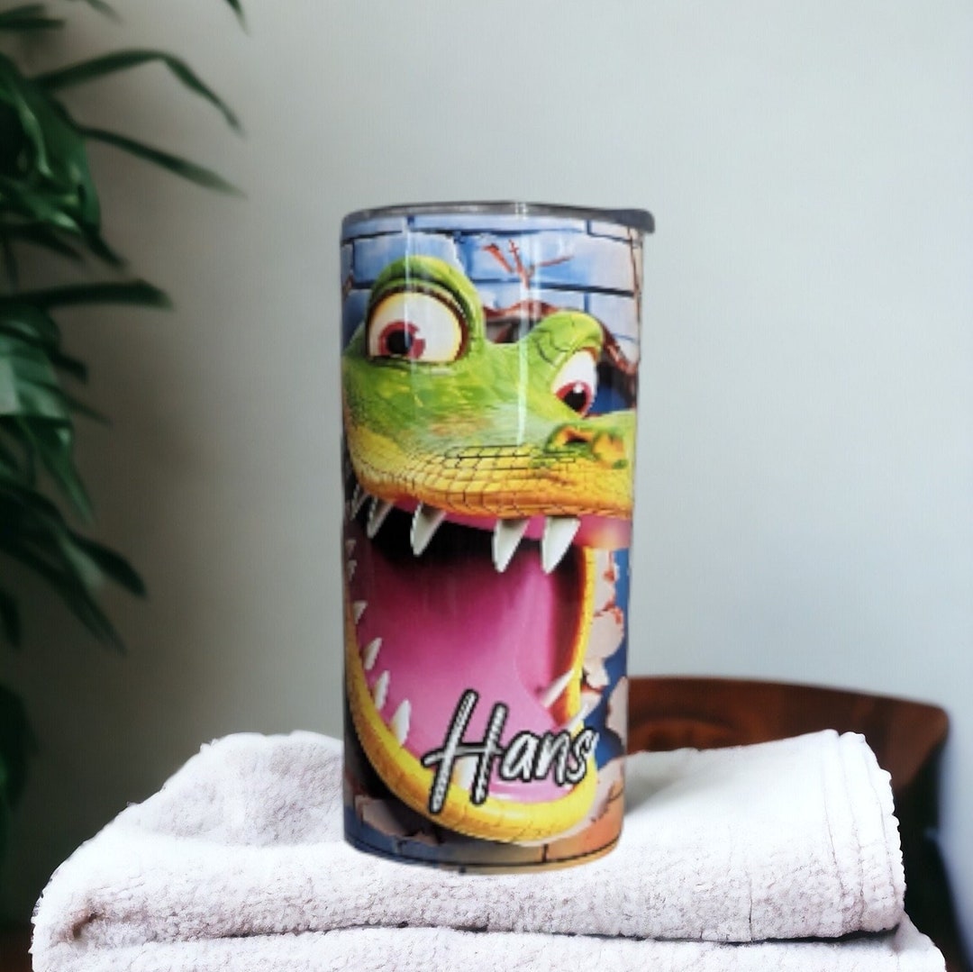 Alligator Tumbler Can Be Personalized, Kids Alligator Cup With Name ...