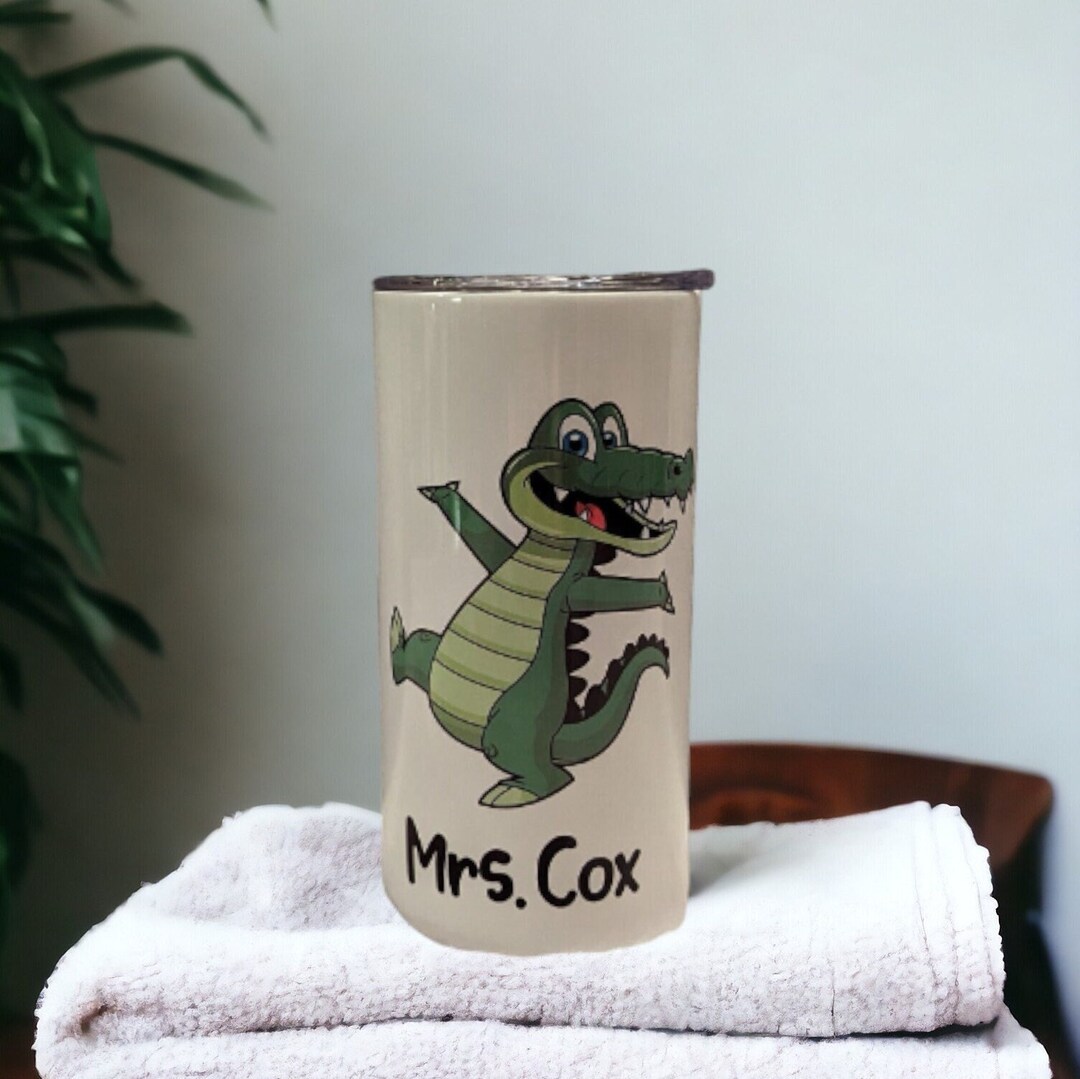 Kids Alligator Tumbler, Alligator Cup With Name, Kids Personalized ...