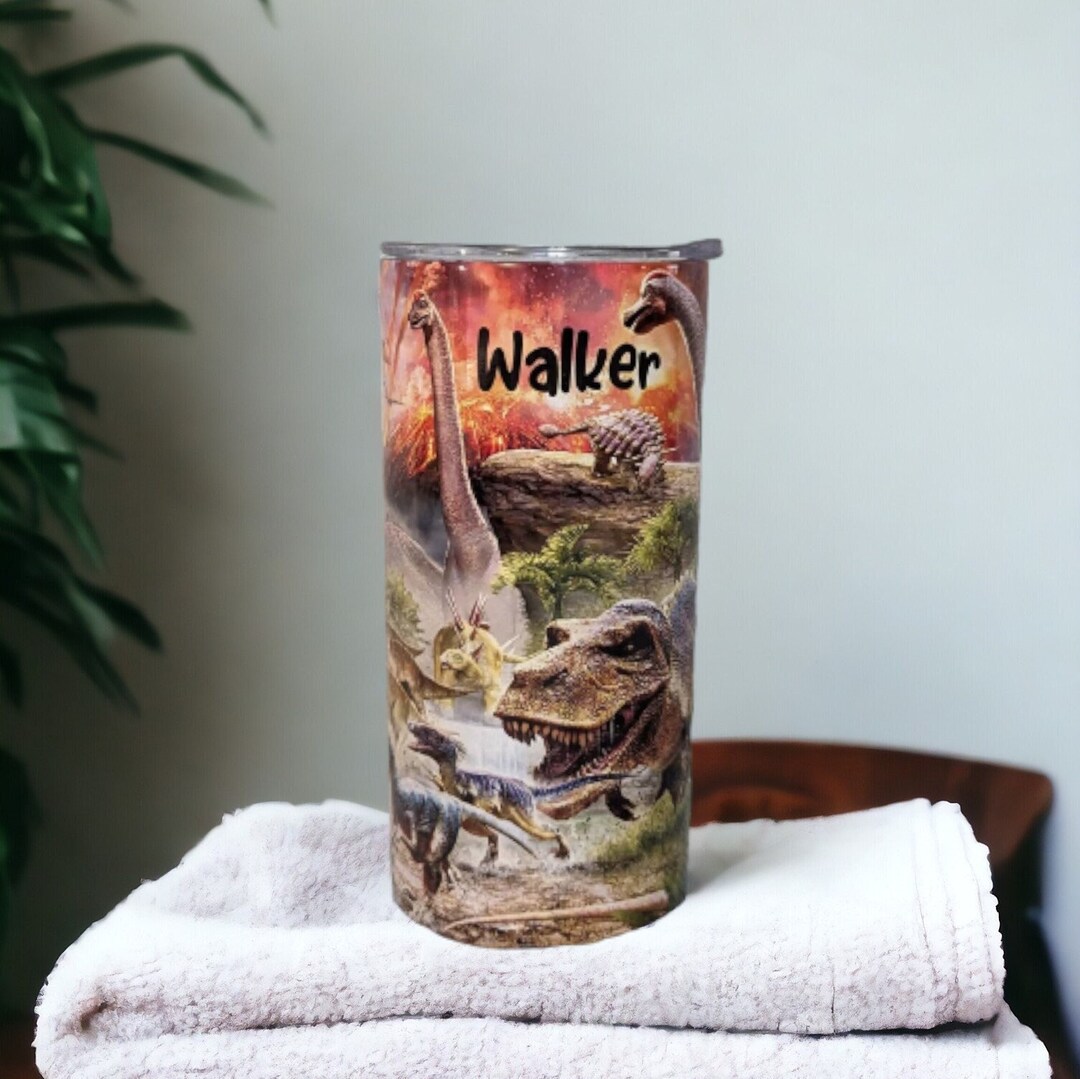 Dinosaur Tumbler, Dinosaur Cup, Kids Personalized Tumbler, Kids ...