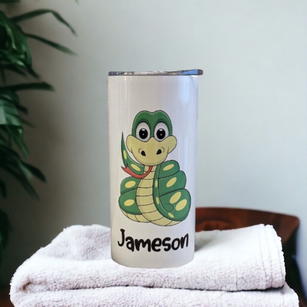 Kids Personalized Snake Tumbler, Snake Cup With Name, Personalized ...