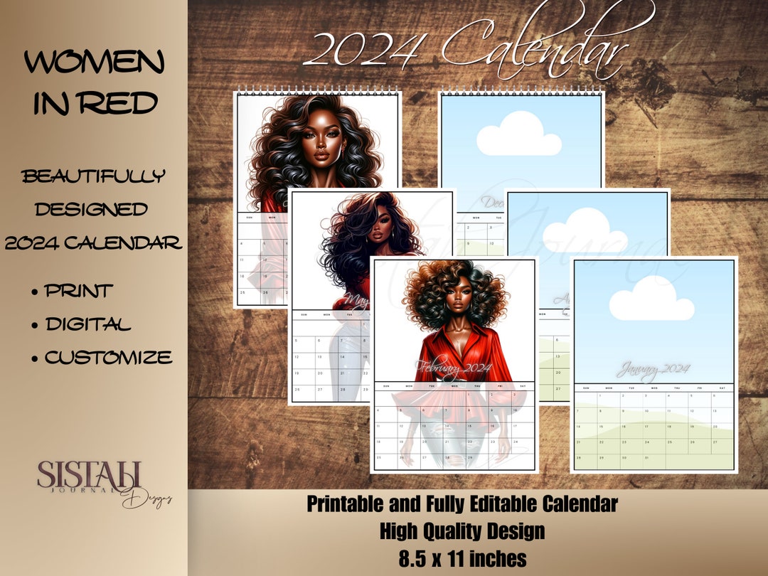 2024 Calendar Template - Editable & Printable | Stay Organized in Style ...