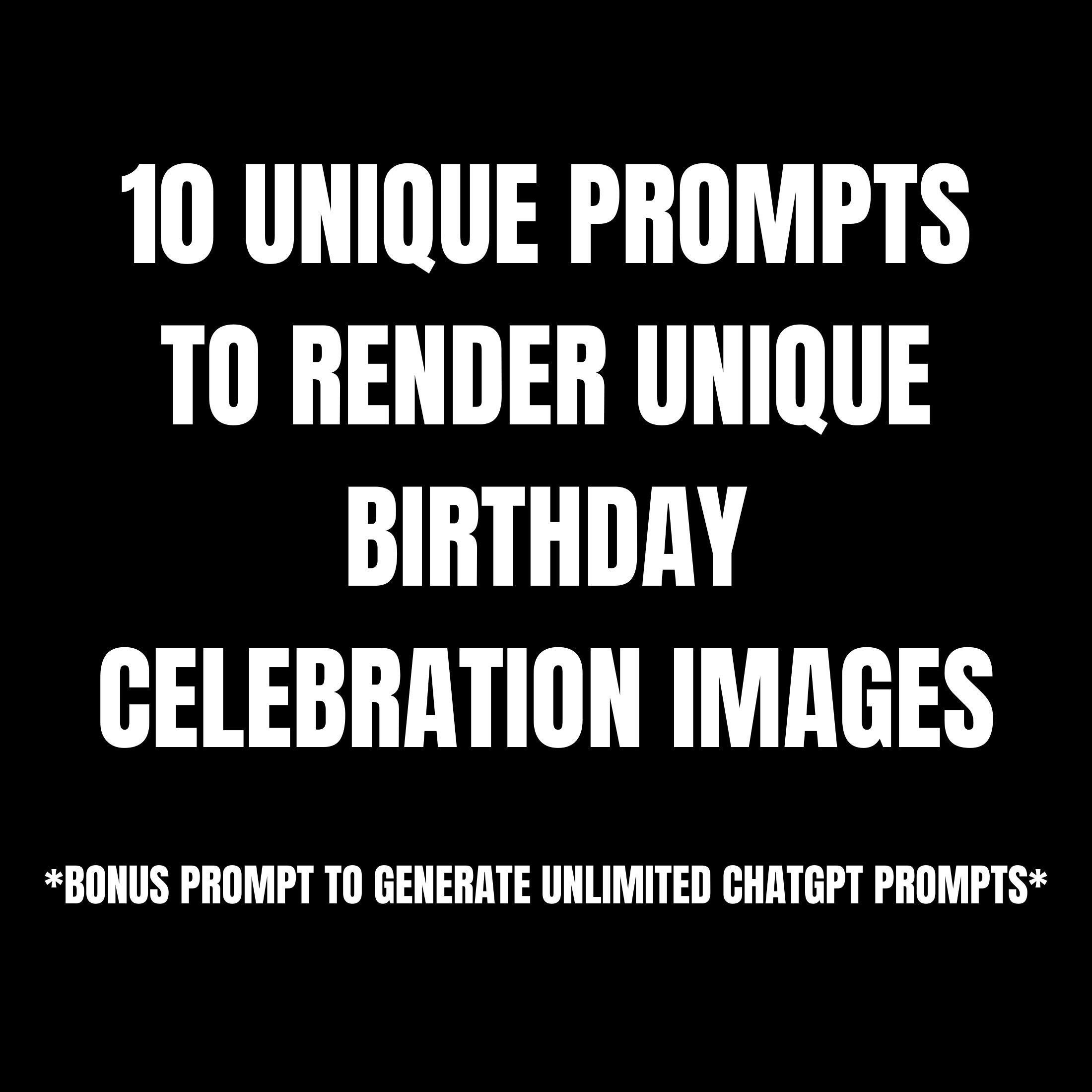 Exclusive Birthday Celebration Prompt Guide for DALL-E - Generate ...
