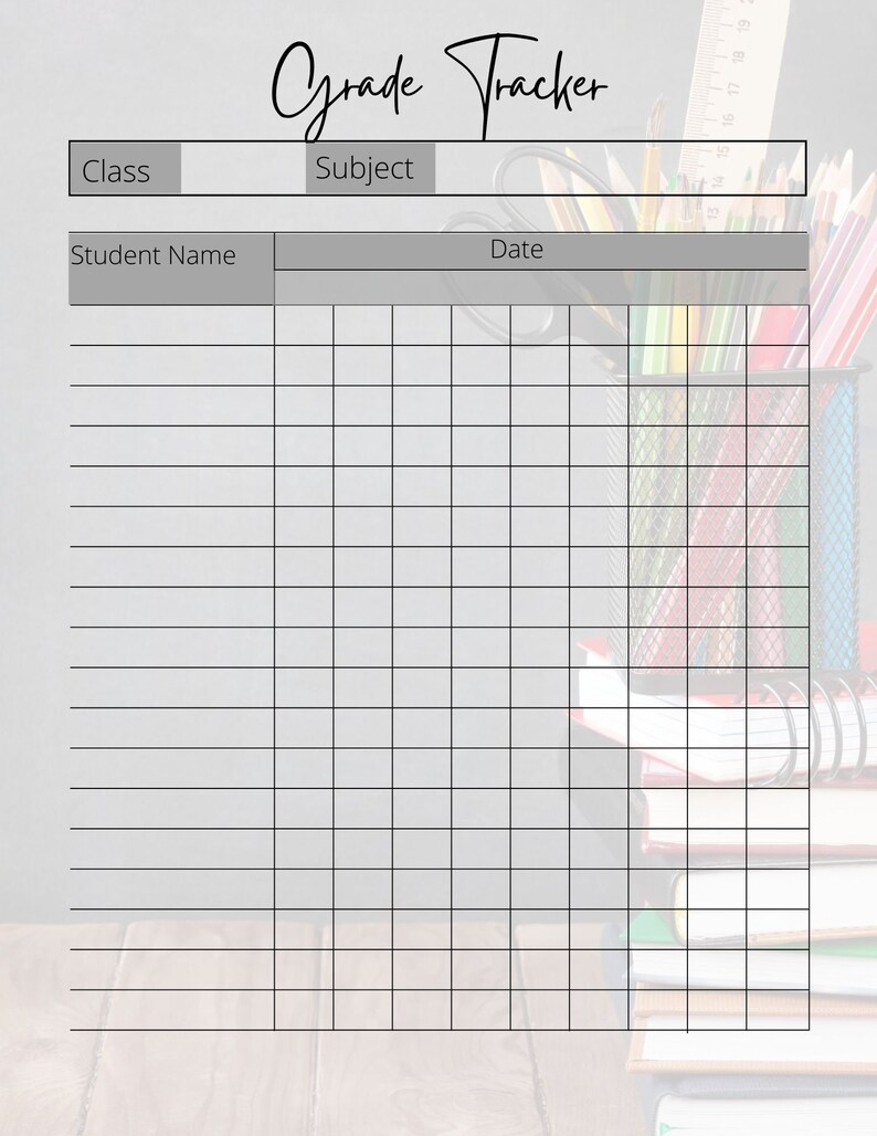 Printable Teacher Planner Pages, Instant Download, US Letter Size, Back ...