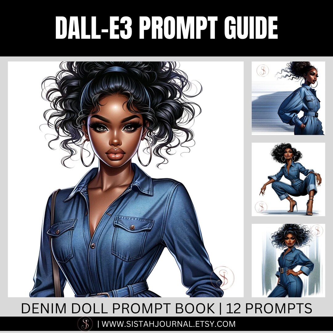 DALL-E PROMPT Guide|denim Dolls|chatgpt Prompt Guide|digital Art|image ...