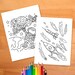 Space Coloring Book With Rockets, Planets & Astronauts for Kids | Cute ...