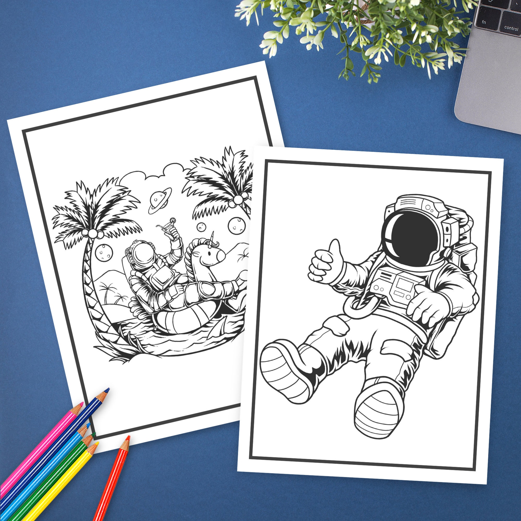 Space and Astronomy Coloring Book for Adults Relaxation | Cute 60 ...