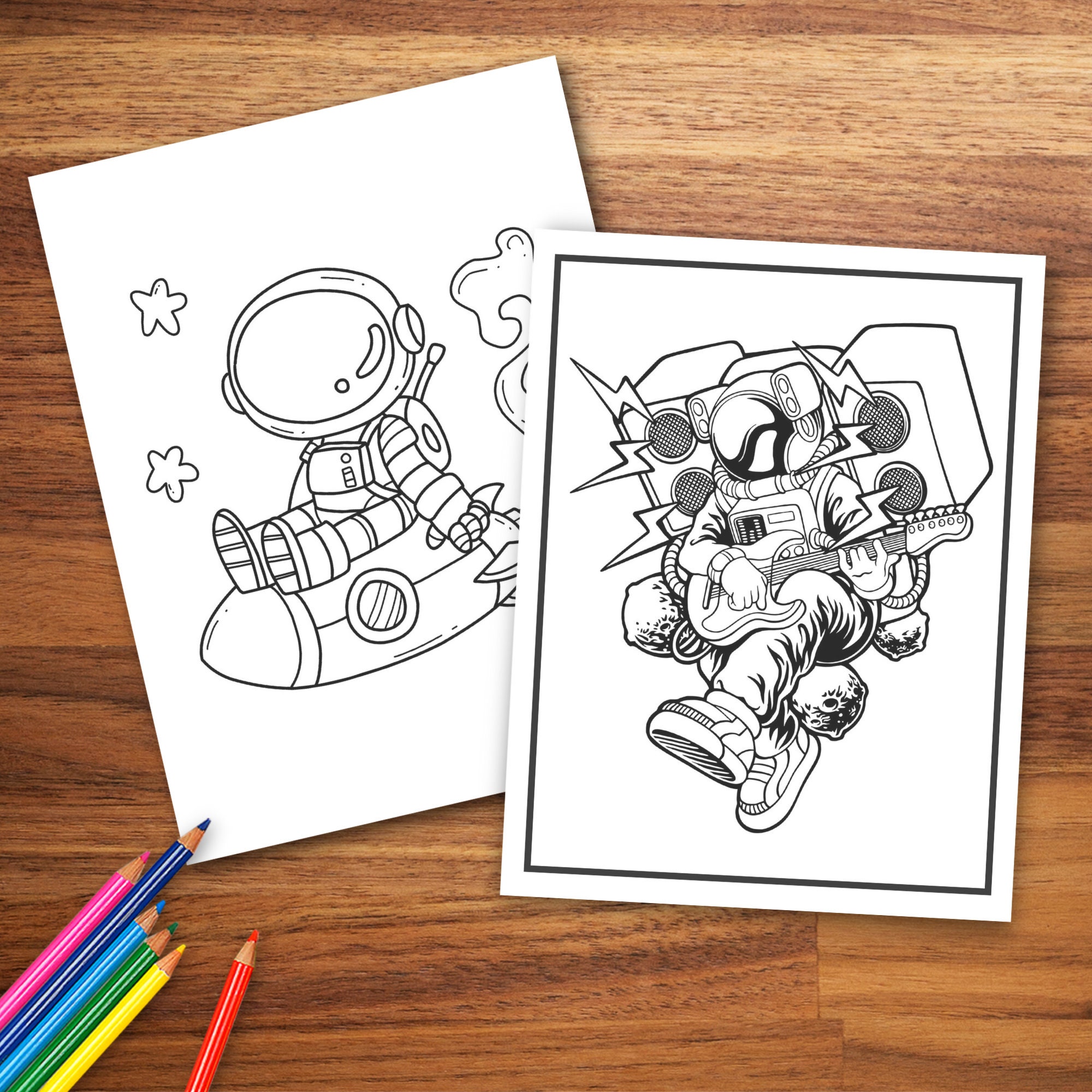 Space and Astronomy Coloring Book for Adults Relaxation | Cute 60 ...