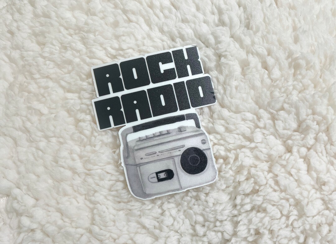 Radio Sticker, Rock Radio, Big Stickers, Tumbler Sticker, Laptop ...