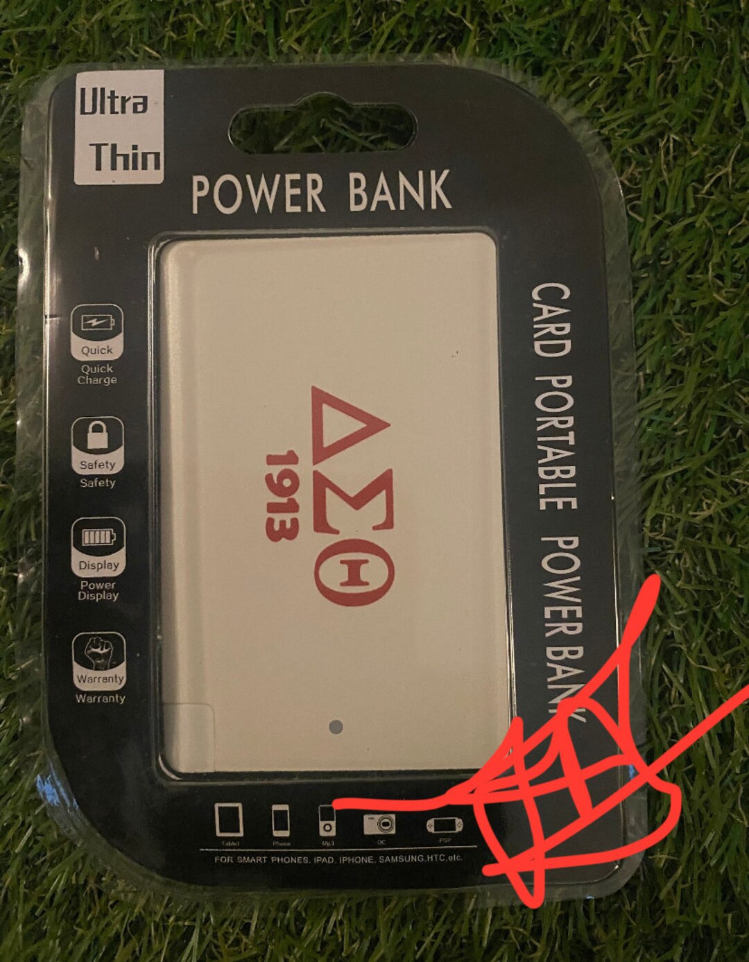 Delta Sigma Theta Sorority Chargecard Portable Power Bank Phone Charger ...