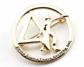Delta Sigma Theta Sorority Pin, Delta Elephant Brooch, DST ...