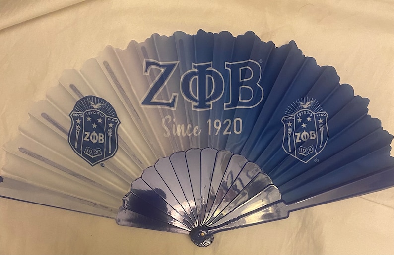 2 Zeta Phi Beta Hand Foldable Fans - Etsy