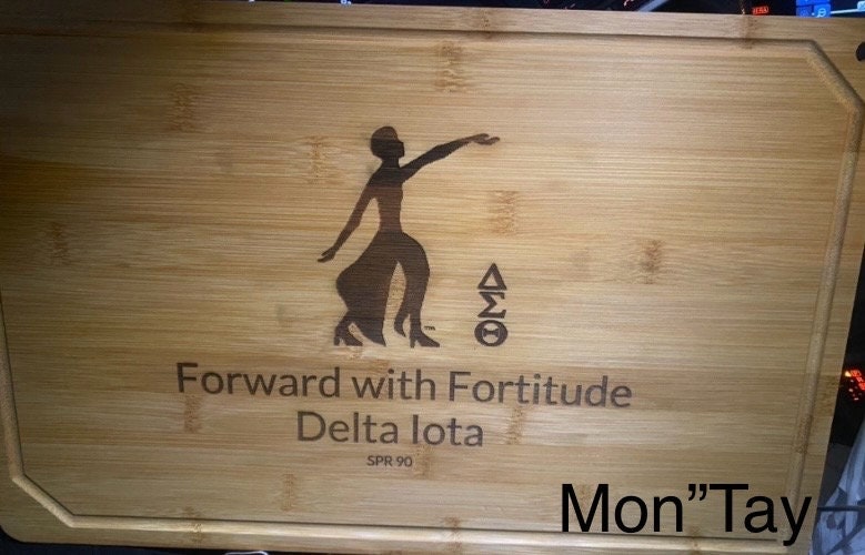 Delta Sigma Theta Sorority Custom Wood Cutting Board Pledging - Etsy