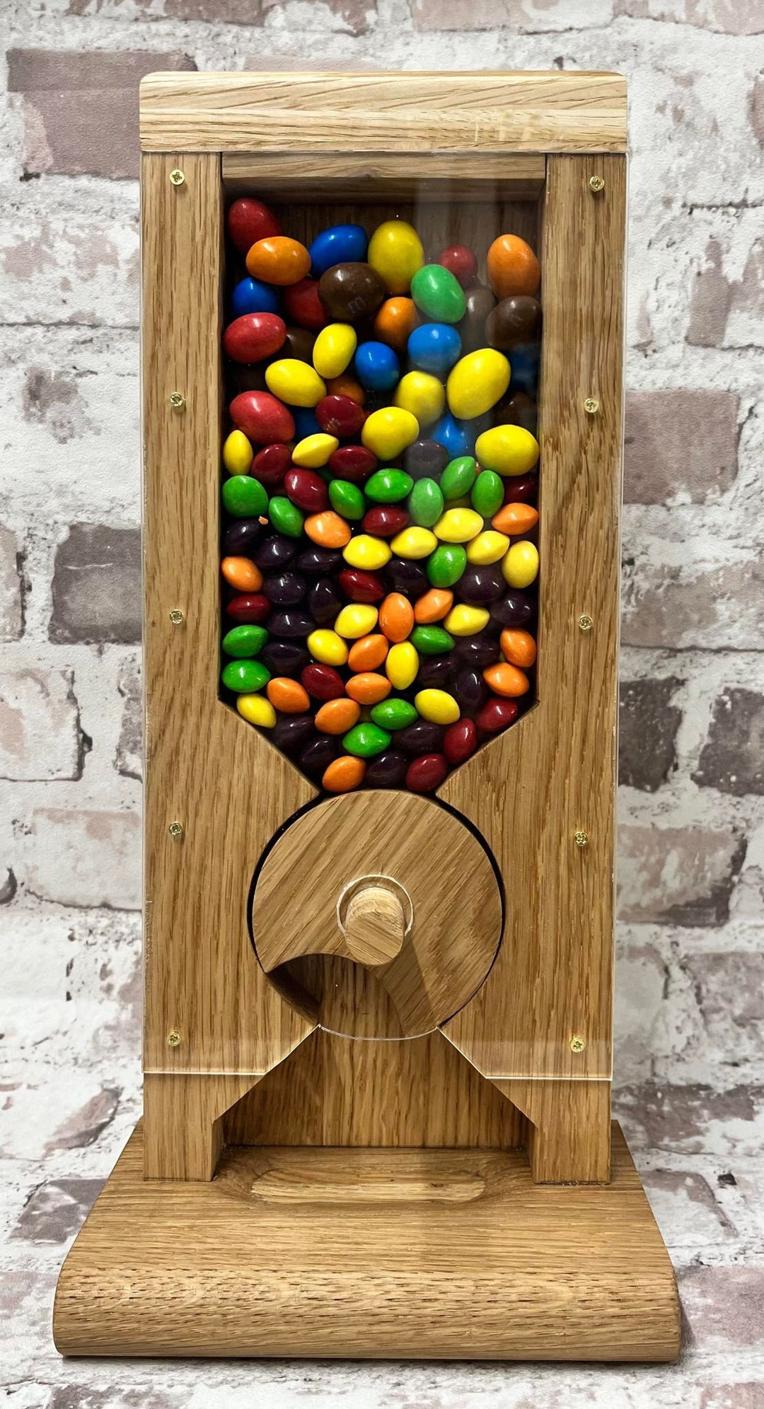 Personalised Oak Sweet Dispenser - Etsy UK