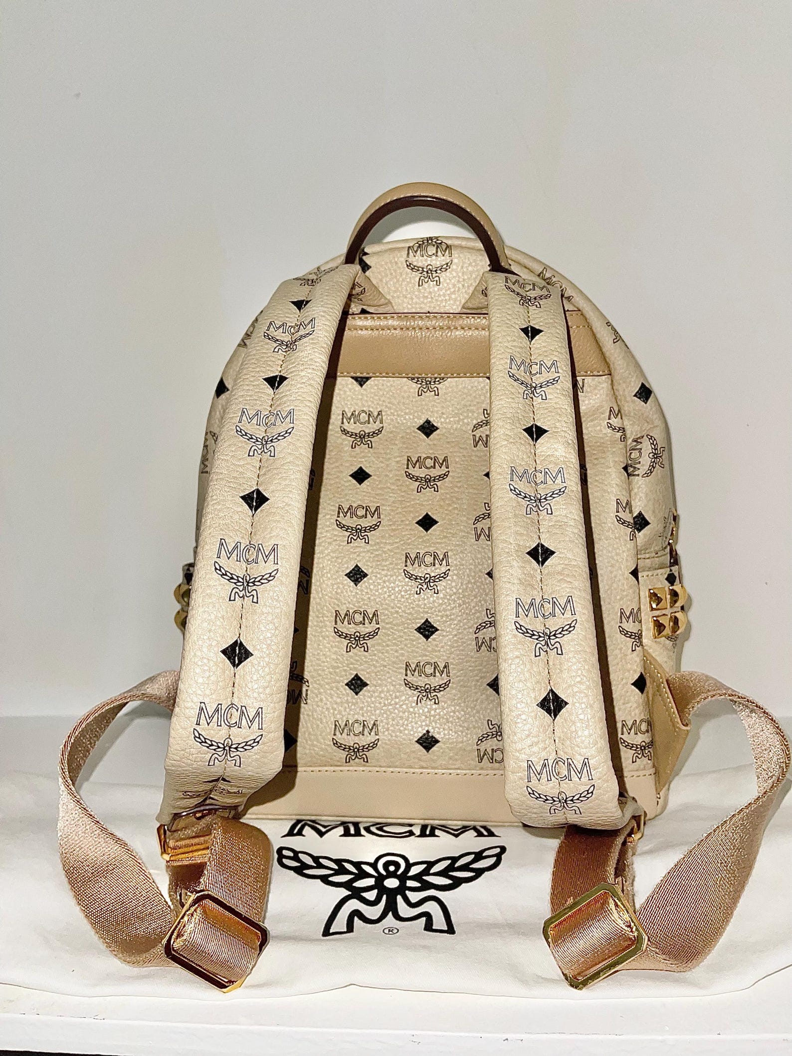 MCM Leather Visetos Backpack - Etsy