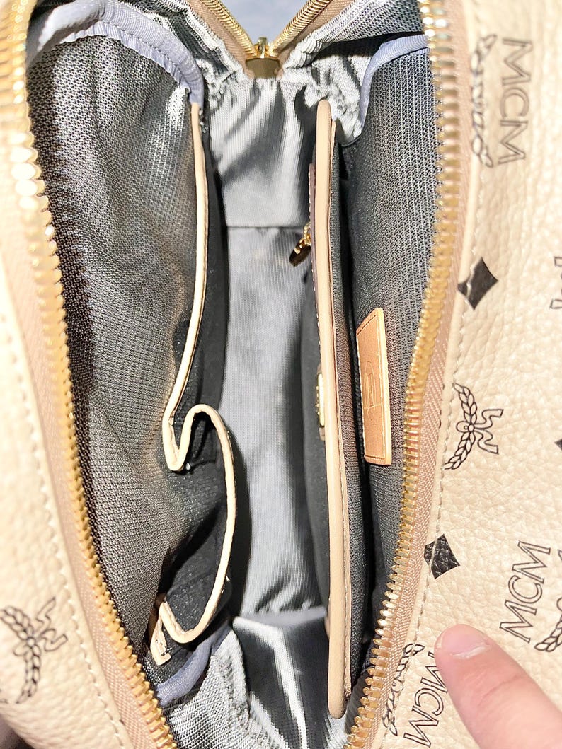 MCM Leather Visetos Backpack - Etsy