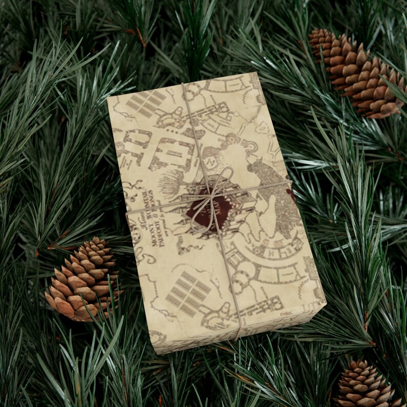 Harry Potter Wrapping Paper. the Marauder's Map. Gift Wrapping Paper ...
