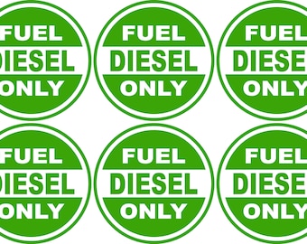 6-pack MIXED FUEL ONLY Vinyl Stickers Decals Labels Many - Etsy