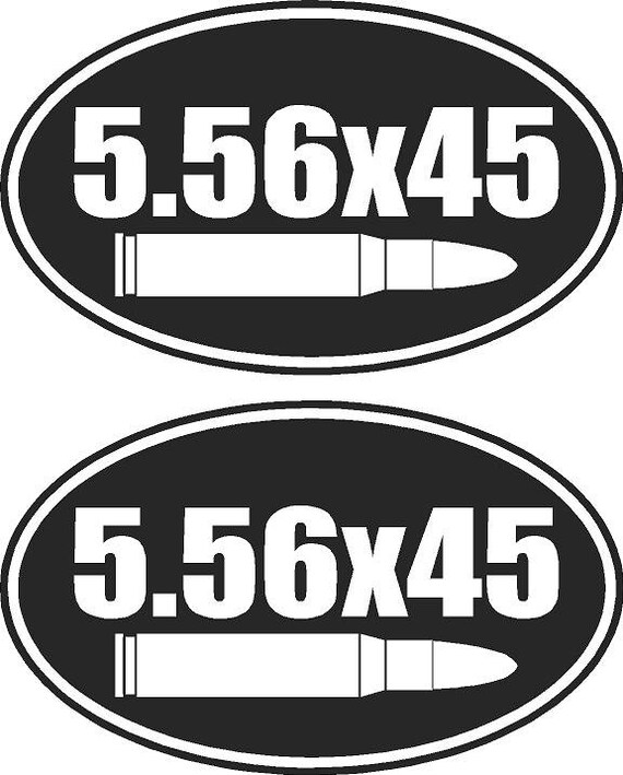 2 5.56 .223 Caliber Euro Sticker Ammo Can Ammunition Bullet - Etsy