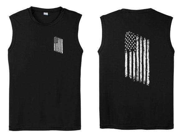 Subdued Tactial Tattered American Flag United States of - Etsy