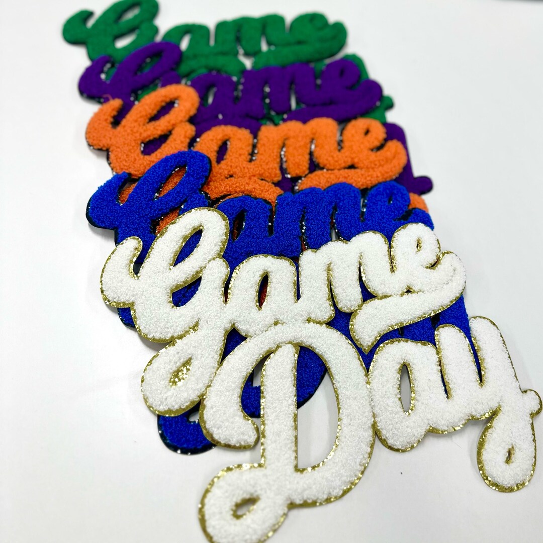 Chenille Patch GAME DAY - Etsy