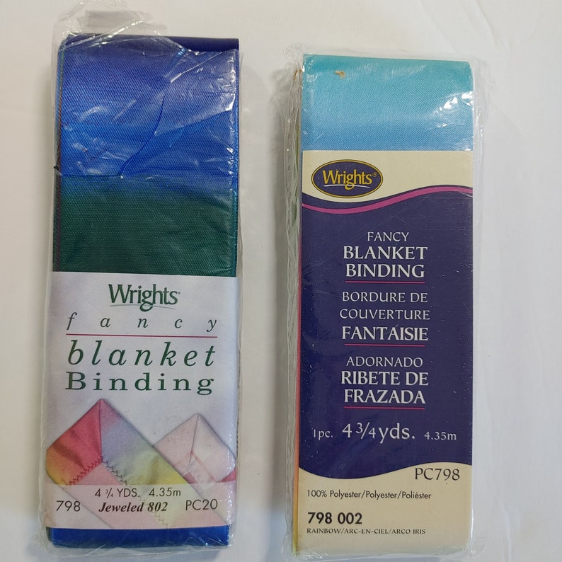 2" Wrights Satin Blanket Binding 4.75 Yards Baby Blanket - Various ...
