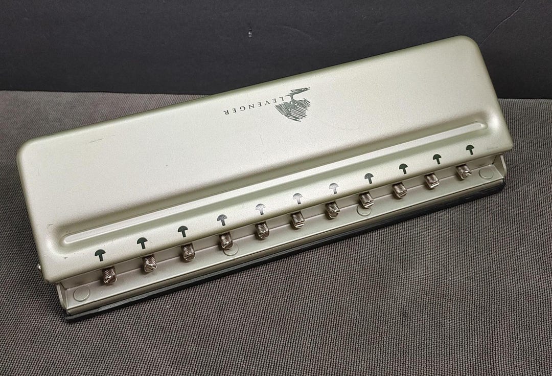 Levenger Circa 11 Hole Desk Paper Hole Punch - Etsy