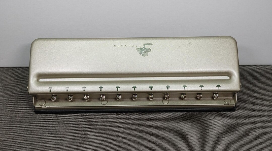 Levenger Circa 11 Hole Desk Paper Hole Punch - Etsy