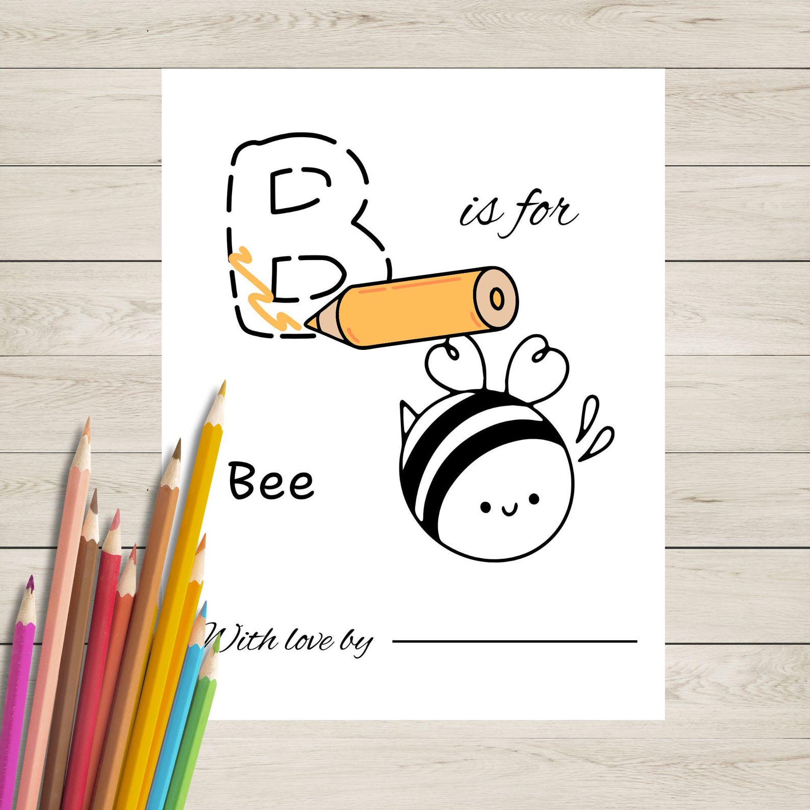 Baby First ABC Book - Alphabet Coloring Pages, Baby Shower Activity ...