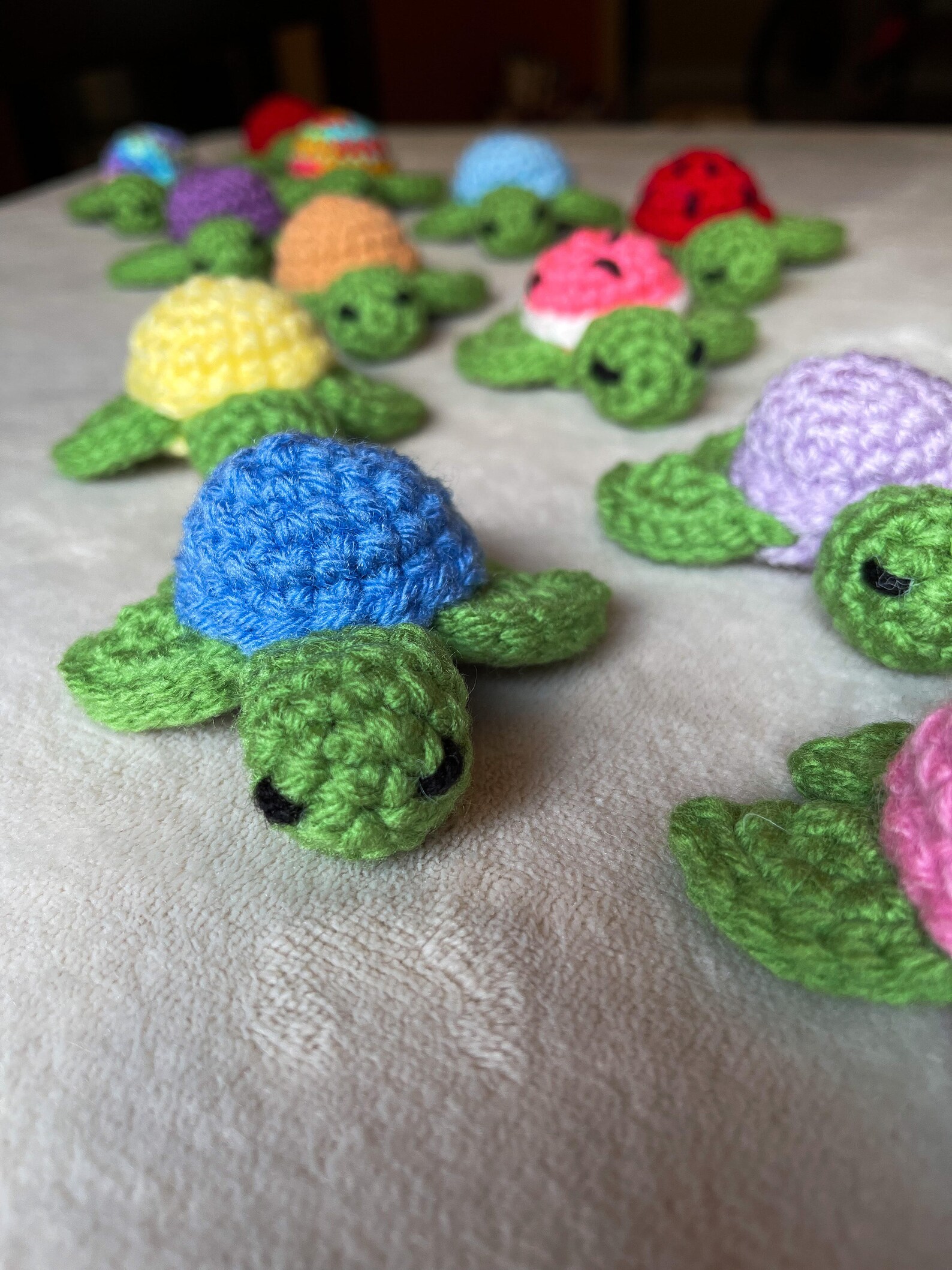 Small Crochet Sea Turtle 12 Color Options Watermelon Turtle - Etsy