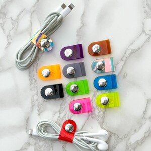 Personalized Earbud Organizer, Earbud Holder, Cable Clips, Cord Holder ...